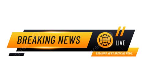 Headlines Clipart Png Images Lower Third News Headline Orange Black