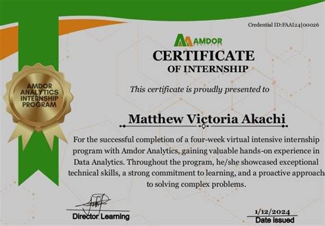 Gratitude Internship Dataanalytics Growth Victoria Matthew