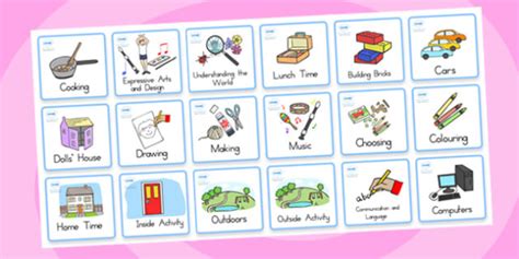 Free Kindergarten Foundation Visual Timetable