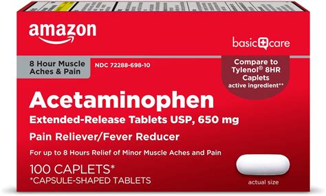 Amazon Basic Care Acetaminophen Extended Release Tablets