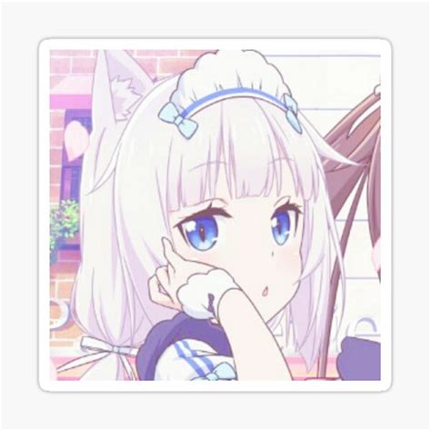 Vanilla Nekopara Sticker For Sale By Blxssomuwu Redbubble
