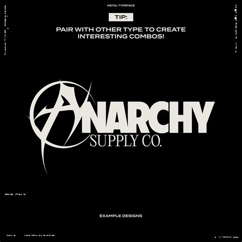 Metal Typeface By Hvnter