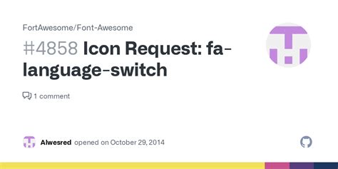 Icon Request Fa Language Switch · Issue 4858 · Fortawesomefont
