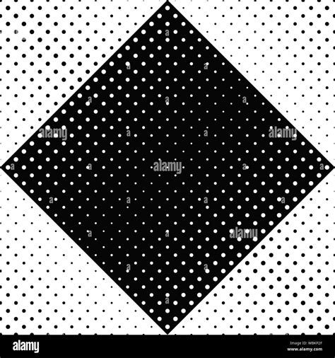 Geometrical Monochrome Abstract Seamless Circle Pattern Background Design Black And White