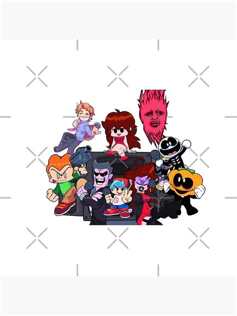 Friday Night Funkin All The Characters Ft Boyfriend Girlfriendpico