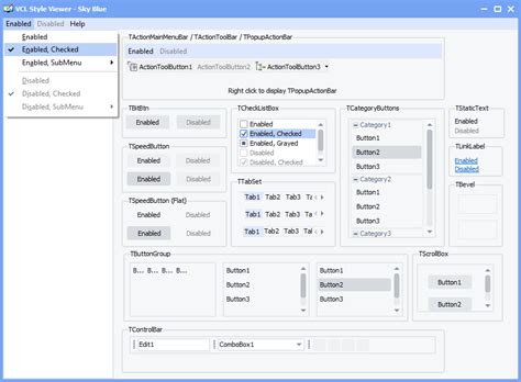 Delphistyles Vcl Style Skyblue Delphistyles Vcl Style Skyblue