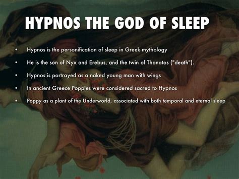 Hypnos Greek Underworld Personification Greek Mythology