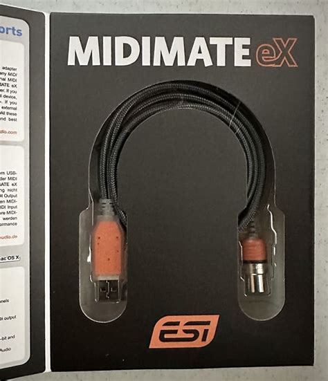 Esi Midimate Ex Usb 20 Midi Interface Cable With 2 Io Reverb