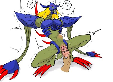Rule 34 Censored Diaboromon Digimon Dildo Pussy Sex Toy Stomach Bulge