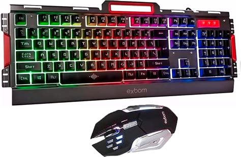 Teclado E Mouse Gamer Kit Semi Mec Nico Bk G Loja Solutech Eletr Nicos E Acess Rios
