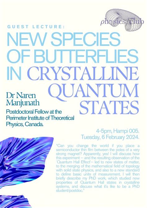 Physics Club Apu On Linkedin Postdoc Guestlecture Quantumphysics