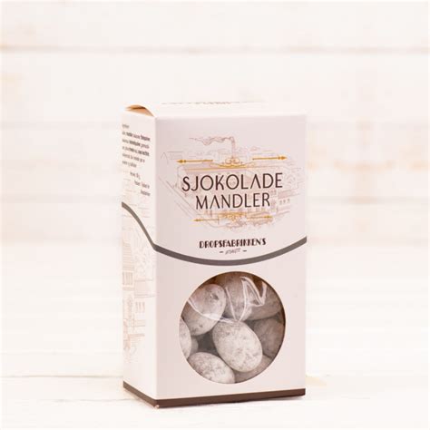 Sjokolademandler 100 gram eske 8 stk Dragees 100 gram eske