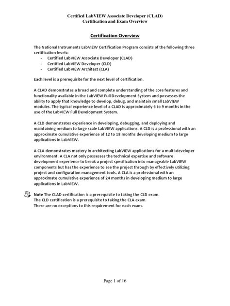 Labview Clda Pdf Control Flow Data Type