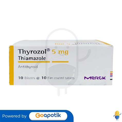 Jual Thyrozol 5 Mg Box 100 Tablet Hipertiroid Shopee Indonesia