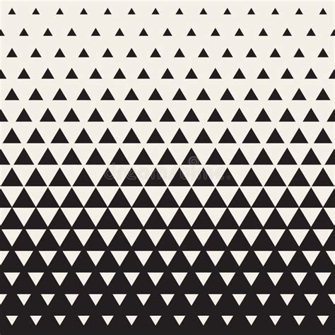 Vector Seamless White To Black Transition Triangle Halftone Gradient