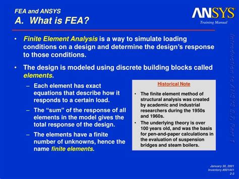 Ppt Fea And Ansys Powerpoint Presentation Id3695703