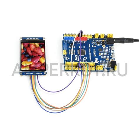 Купить 24” Tft дисплей Waveshare с разрешением 320x240 пикселей и Spi интерфейсом