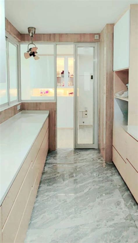 Kitchen Marble Effect Wall Panelling And Back Splash Furniture And Home Living Bathroom And Kitchen