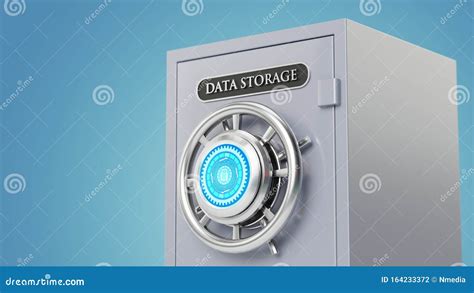 Secure Data Storage Concept Stock Illustration Illustration Of Touchscreen Data 164233372