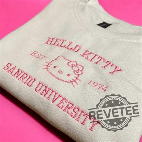 Hello Kitty Esst 1974 Sanrio University Embroidered Crewneck Sweatshirt