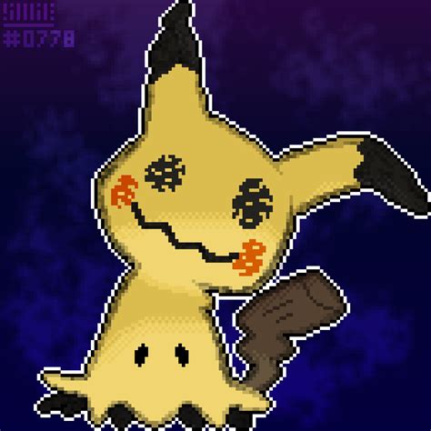 Artstation Mimikyu Pixel Pokemon