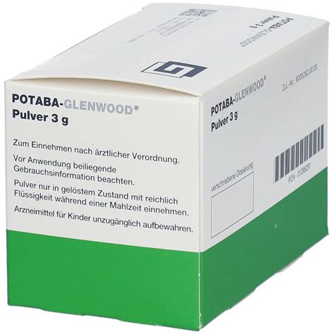 Potaba Glenwood® Pulver 3 G 40 St Mit Dem E Rezept Kaufen Shop Apotheke