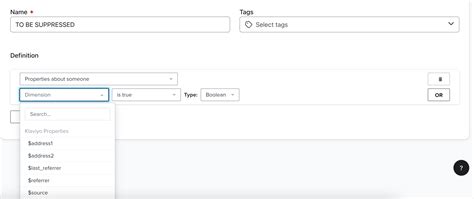 Flow To Suppression Segment Cant Configure Boolean Profile Property
