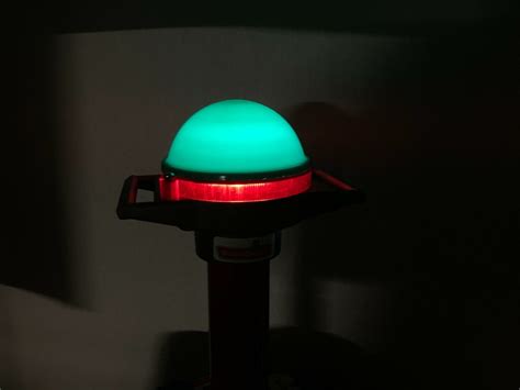 Led Lighted Diffuser Ring With Green Dome Simplex Samuel Reed Drive In