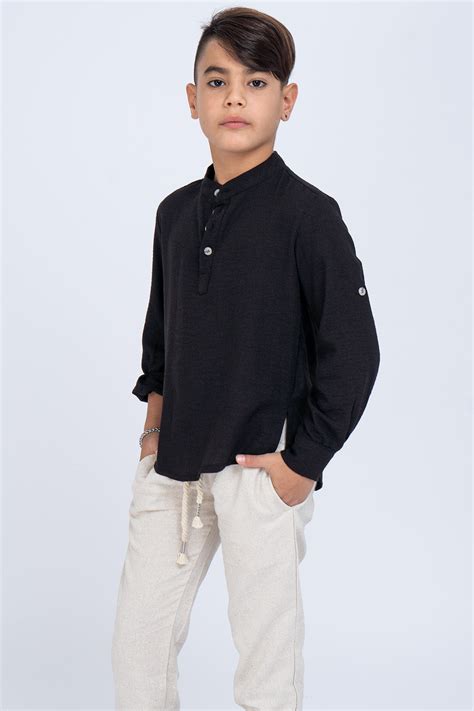 חולצת פשתן Flipper בגדי ילדים