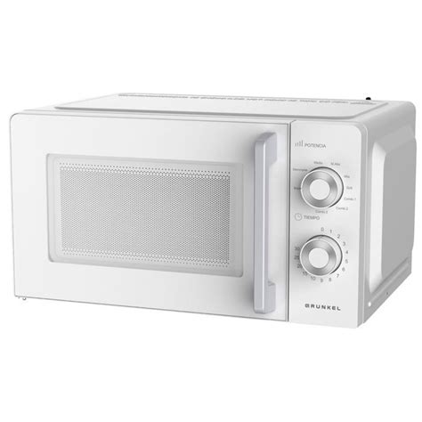 Micro Ondes Avec Gril Grunkel 20 L 700 W Blanc Minuterie 30 Min Cdiscount Electroménager