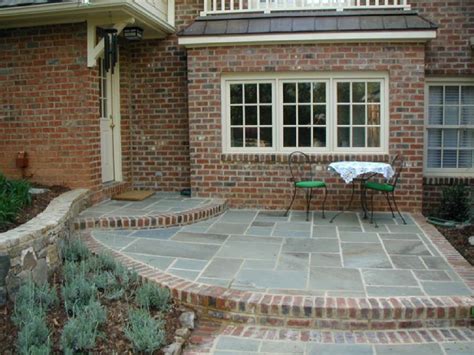 Bluestone Patio With Brick Border Patio Ideas