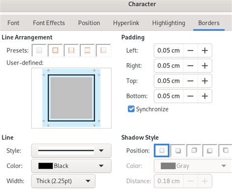 How Do I Remove Thick Black Border Around Text In Libreoffice Writer