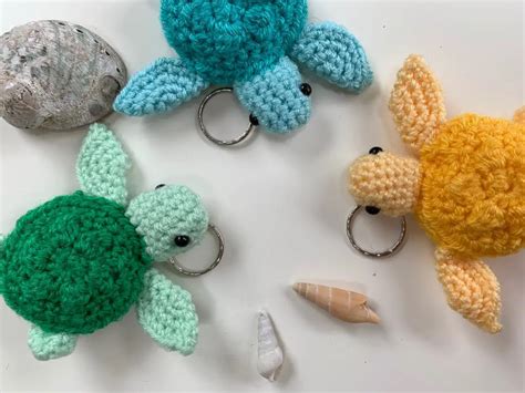 Small Crochet Turtle Keychain Free Pattern Off The Hook For You