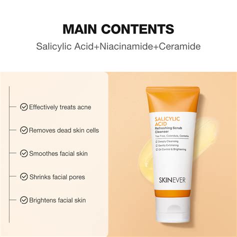 Buy 1 Get 1 Skinever Salicylic Acid Scrub Acne Care Oil Control