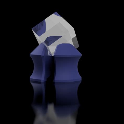 cube display stand by quickset45 download free stl model