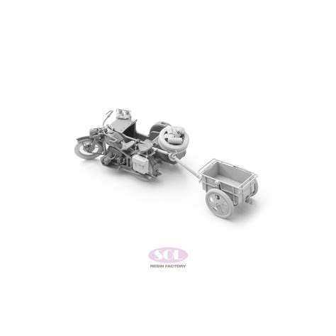Sol Resin Factory Mm775 Upgrade Parts Set For Ks600 Motorcycle And Sidecar For Tamiya