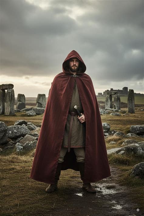 Wool Medieval Hooded Cloak 100 Virgin Wool Etsy