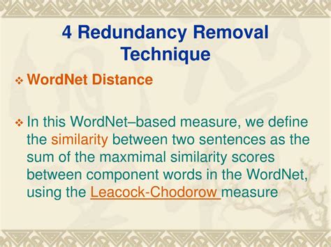 Ppt Comparing Redundancy Removal Techniques For Multidocument Summarisation Powerpoint