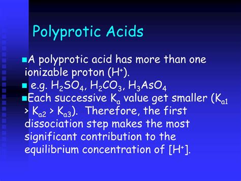 Ppt Understanding Polyprotic Acids And Salts For Ph Calculations