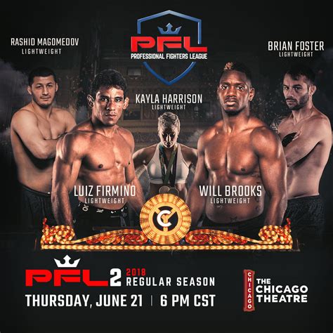Professional Fighters League Pfl Announces Full Fight Card And Ticket