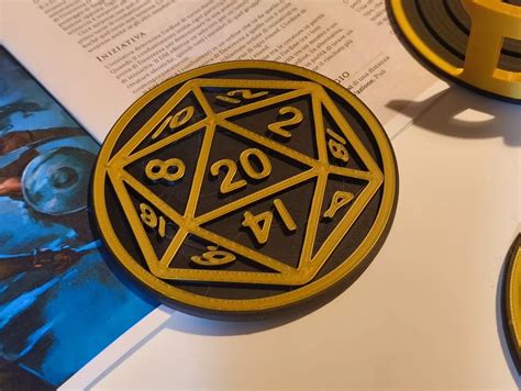 Dandd Coaster With Holder Dnd By Calcetin Makerworld