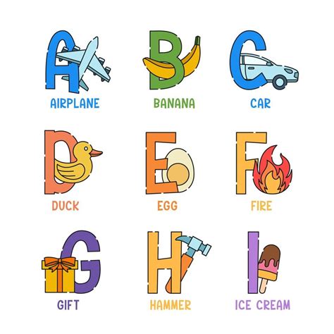 Alphabet Icon Set 10220559 Vector Art At Vecteezy