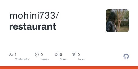Github Mohini733restaurant
