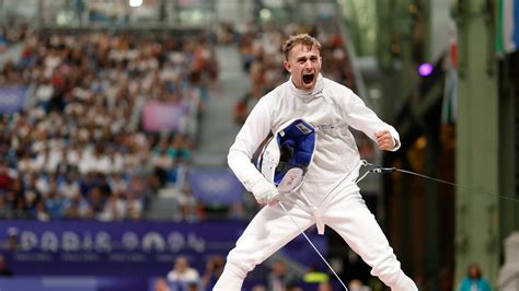 Nick Itkin Of Notre Dame Wins Bronze In Fencing At Paris Olympics