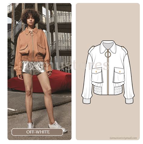 Bomber Jacket Fashion Trend Board Fashion Design Template Fashion