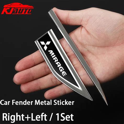 Mitsubishi Mirage Car Stainless Steel Car Door Fender 3d Metal Side