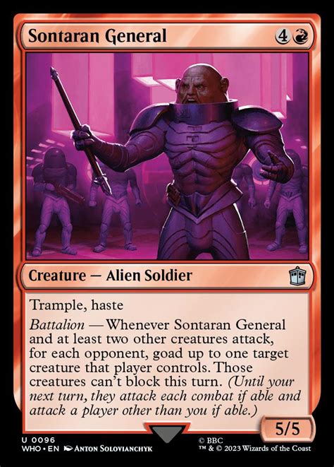 Sontaran General Universes Beyond Doctor Who Standard Card Kingdom