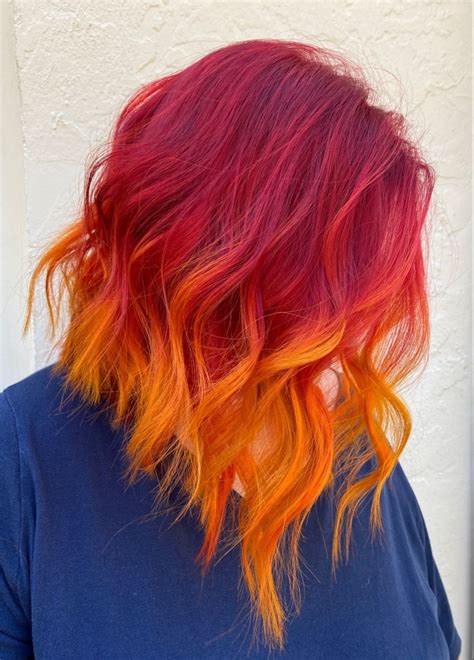 Fire Hair Yellow Blonde Hair Fire Hair Orange Hair Bright