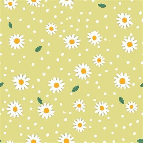 Premium Ai Image Small Daisy Pattern