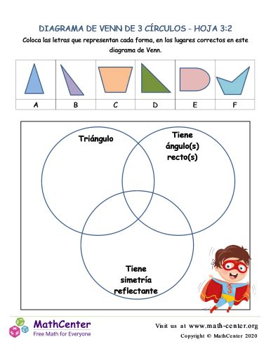 Hoja De Trabajo Práctica De Diagrama De Venn